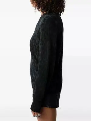 Zadig&Voltaire Pravis Leopard-print Cashmere Jumper