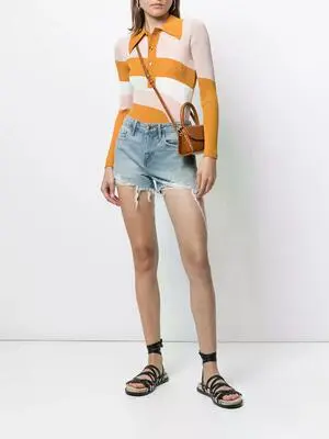 FRAME Distressed Denim Shorts