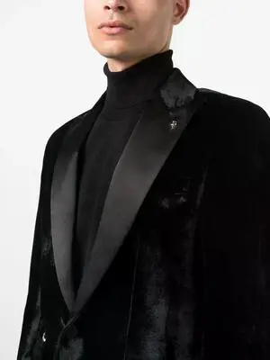 Philipp Plein Single-breasted Velvet Blazer