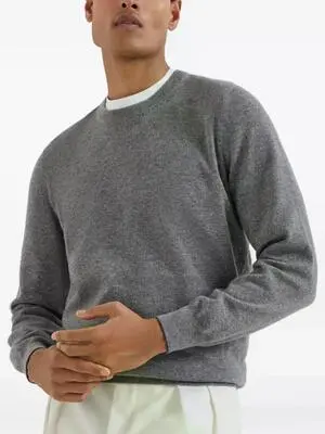 Brunello Cucinelli Crew Neck Cashmere Jumper - Grey