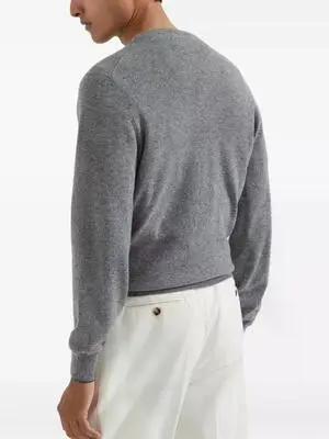 Brunello Cucinelli Crew Neck Cashmere Jumper - Grey
