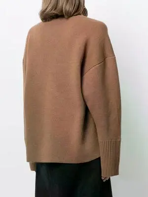 Proenza Schouler Cashmere Roll Neck Drop Shoulder Jumper - Brown