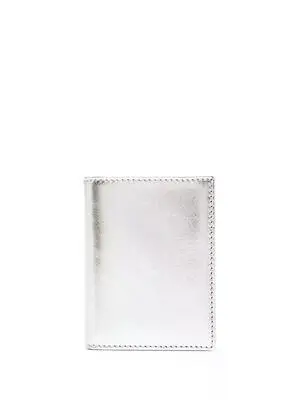 Comme Des Garçons Metallic Bi-fold Cardholder - Silver