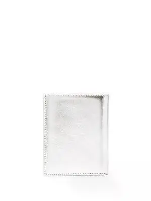 Comme Des Garçons Metallic Bi-fold Cardholder - Silver