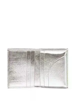 Comme Des Garçons Metallic Bi-fold Cardholder - Silver
