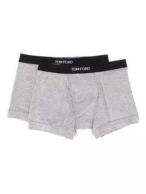 TOM FORD Logo-waistband Boxer Briefs - Grey