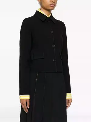 Marni Contrast-stitching Jacket - Black