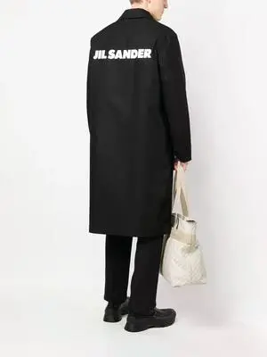 JIL SANDER Logo-print Coat