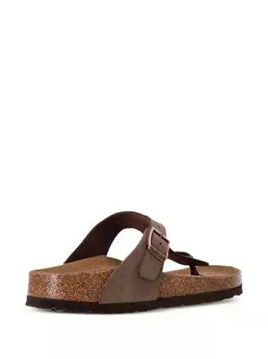 BIRKENSTOCK Gizeh Leather Thong Sandals - Brown