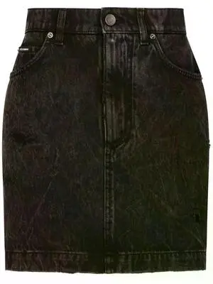 Dolce & Gabbana High-waisted Mini Skirt - Black
