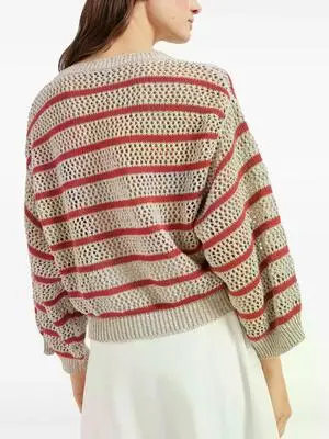 Brunello Cucinelli Dazzling Net Sweater