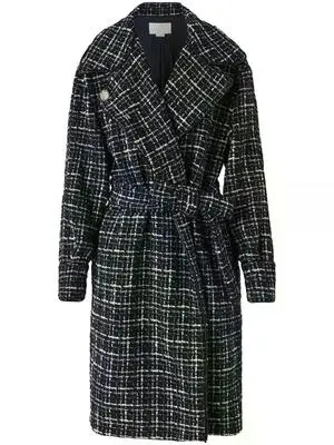 GENNY Double-breasted Tweed Coat