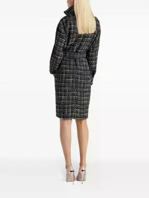 GENNY Double-breasted Tweed Coat