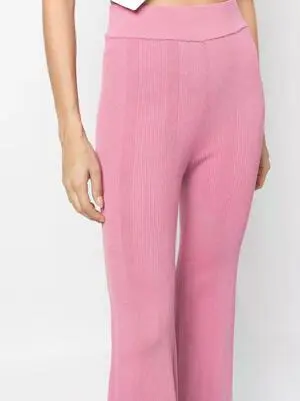 Remain Birger Christensen Ribbed Knit Flared Trousers