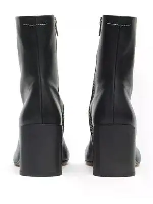 MAISON MARGIELA Stitch-out Leather Ankle Boots