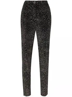 GENNY Animalier Velvet Trousers