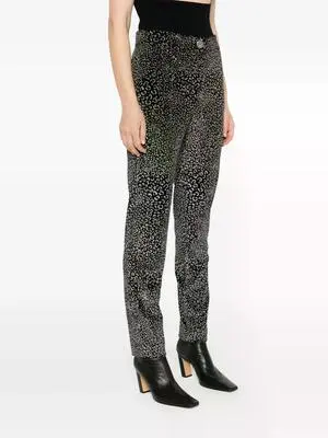 GENNY Animalier Velvet Trousers