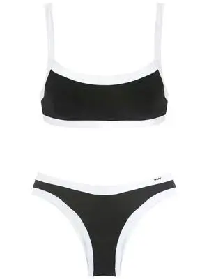 AMIR SLAMA Two-tone Bikini Set - Black