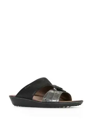 TOD'S Leather Open-toe Wedge Sandals