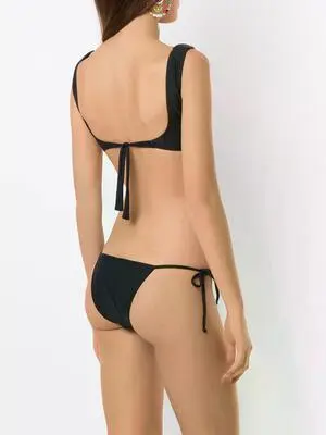 AMIR SLAMA Textured Triangle Bikini Set