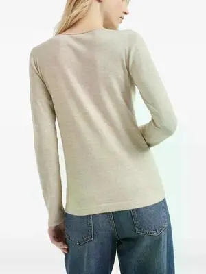 Brunello Cucinelli Cashmere-silk Blend Jumper - Neutrals