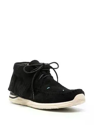 Visvim Shaman-folk Fringed Ankle Boots - Black