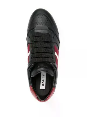 Bally Logo-debossed Leather Sneakers - Black