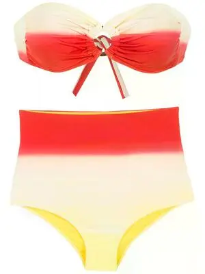 AMIR SLAMA Gradient-effect Bikini Set - Orange