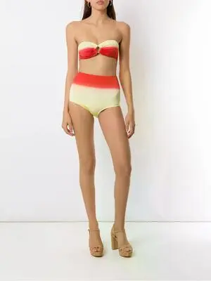 AMIR SLAMA Gradient-effect Bikini Set