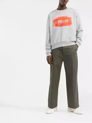 Marni Logo-print Cotton Sweatshirt