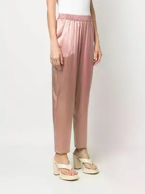 GIANLUCA CAPANNOLO Mila Cropped Satin Trousers