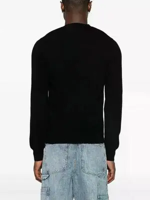 Play Comme Des Garcon Heart-patch Wool Jumper - Black