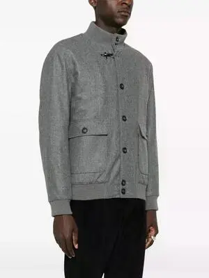 FAY Wool Bomber Jacket - Grey
