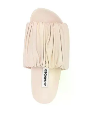 JIL SANDER Leather Platform Sandals