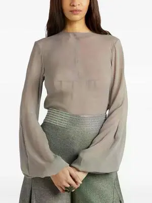 GENNY Puff-sleeve Bodysuit