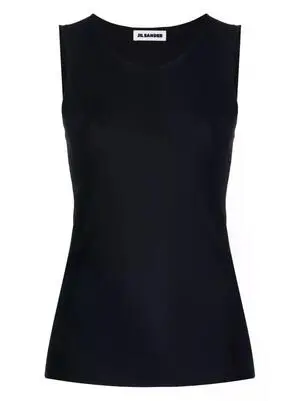 JIL SANDER Sleeveless Stretch Tank Top