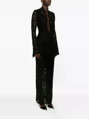 MANURI Sally Lined Ankle-length Dress - Black