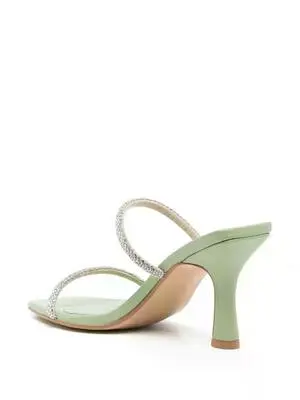 Senso Umber I 90mm Leather Sandals - Silver