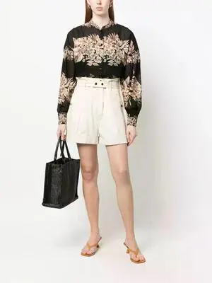 TWINSET Floral Print Shirt - Black