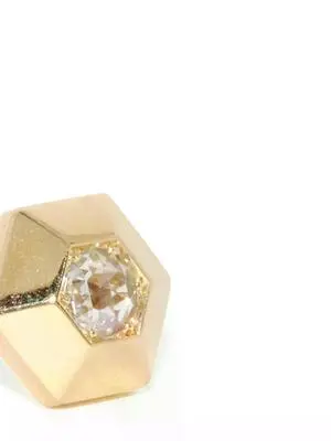 Fred Leighton 18kt Yellow Diamond Hexagonal Stud Earrings