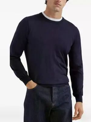 Brunello Cucinelli Crew-neck Long-sleeve Sweater