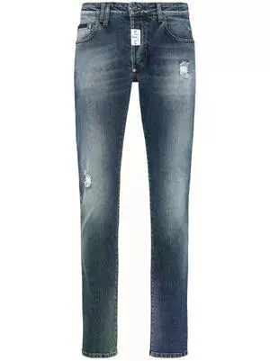 Philipp Plein Logo-patch Straight-leg Jeans