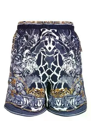 Camilla Graphic-print Elasticated Swim Shorts
