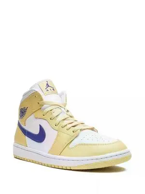 JORDAN Air 1 Mid Lemon Wash Sneakers - Yellow