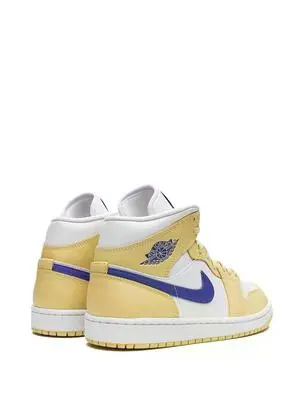 JORDAN Air 1 Mid Lemon Wash Sneakers - Yellow