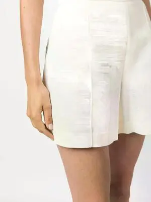 Vince High-waisted Pressed-crease Shorts