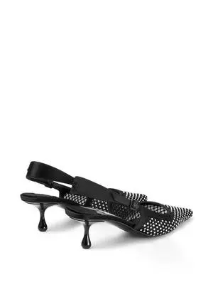 JIMMY CHOO Amel 50mm Crystal-embellished Slingback Pumps