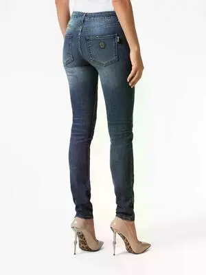 Philipp Plein Stone-washed Jeggings - Blue