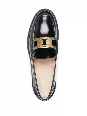 TOD'S Chain-plaque Loafers