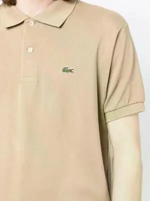 Lacoste Embroidered-logo Short-sleeve Polo Shirt - Brown